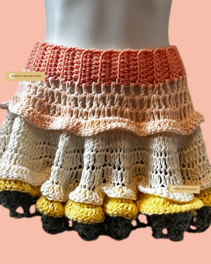 Wavy Wave Skirt- Cover Up – Jewels Yarn Creations